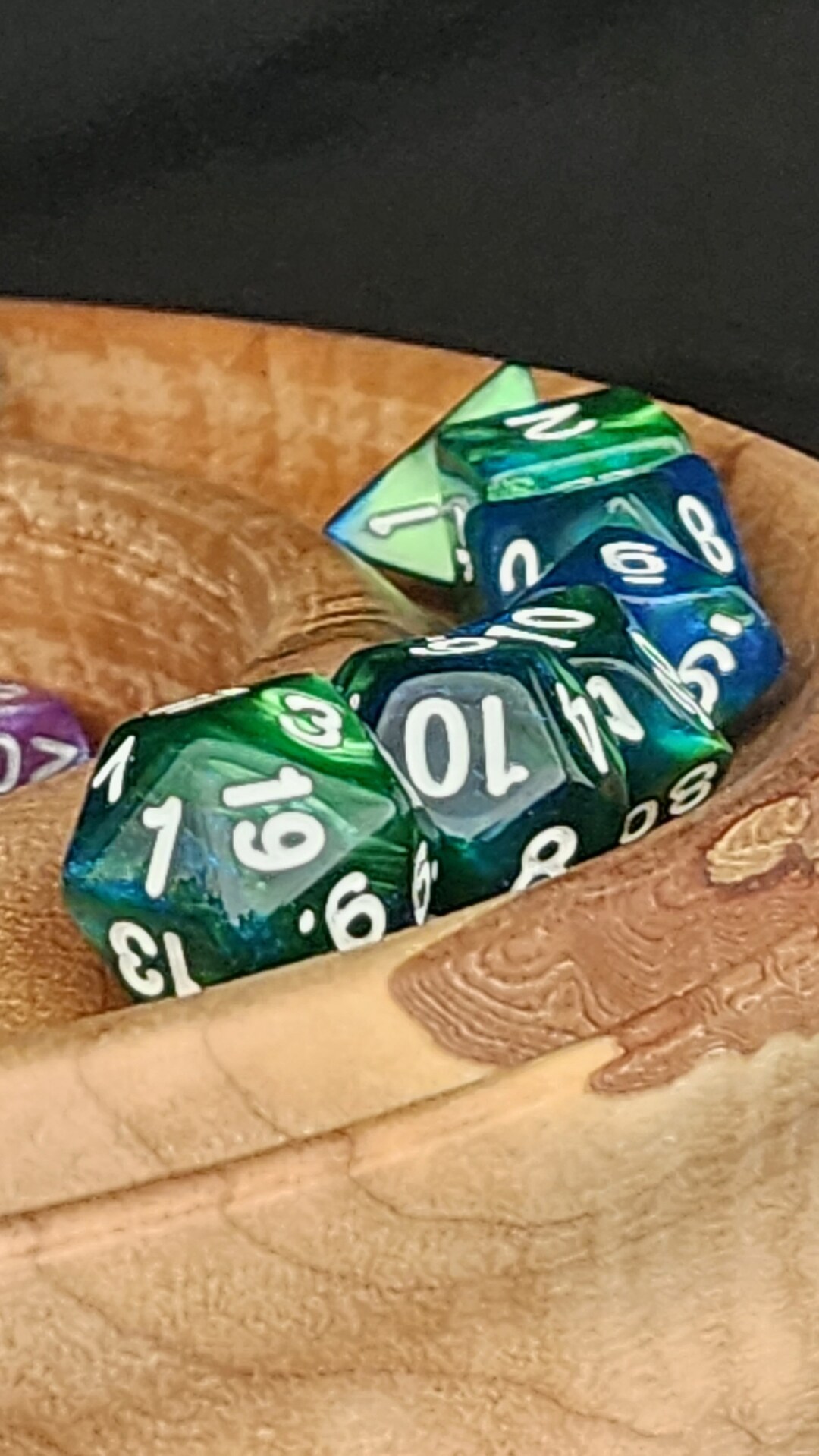 Fey Forest Dnd Dice Set for Dungeons and Dragons TTRPG, Polyhedral Dice ...