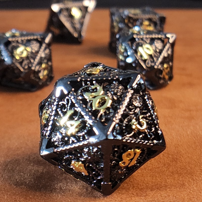 Black Dice Set - Etsy