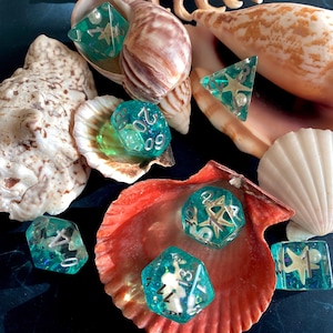 SEA STAR Dnd Dice Set for Dungeons and Dragons Ttrpg, Polyhedral Dice ...
