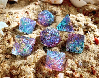 MO PEARL Dnd Dice Set, D20 Polyhedral Dice Set Ocean Dungeons and ...