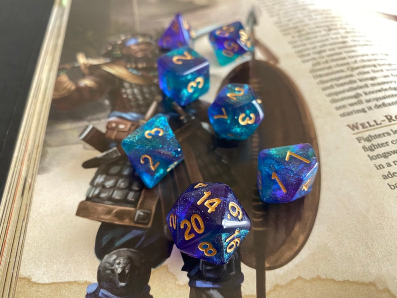 Water SPRITE Dnd Dice Set for Dungeons and Dragons TTRPG D20 | Etsy