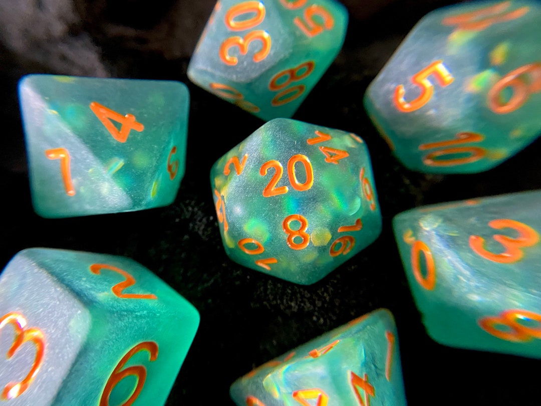 Sea Serpent Dnd Dice Set, Dungeons and Dragons Dice, D20 Dice Critical ...