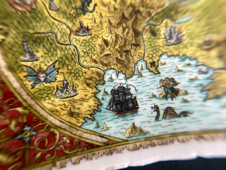 Dnd Stickers dnd Map Sticker Dnd Decal Vinyl Sticker Decal - Etsy