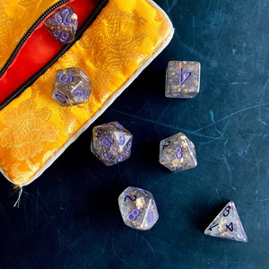 METEOR Shower Dnd Dice Set, Polyhedral Dice Set for Dungeons & Dragons ...