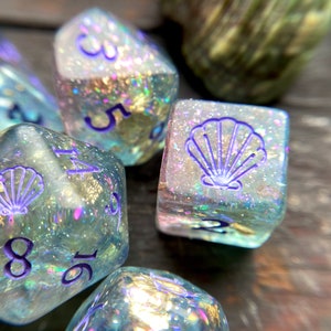 MO PEARL Dnd Dice Set, D20 Polyhedral Dice Set - Ocean Dungeons and ...