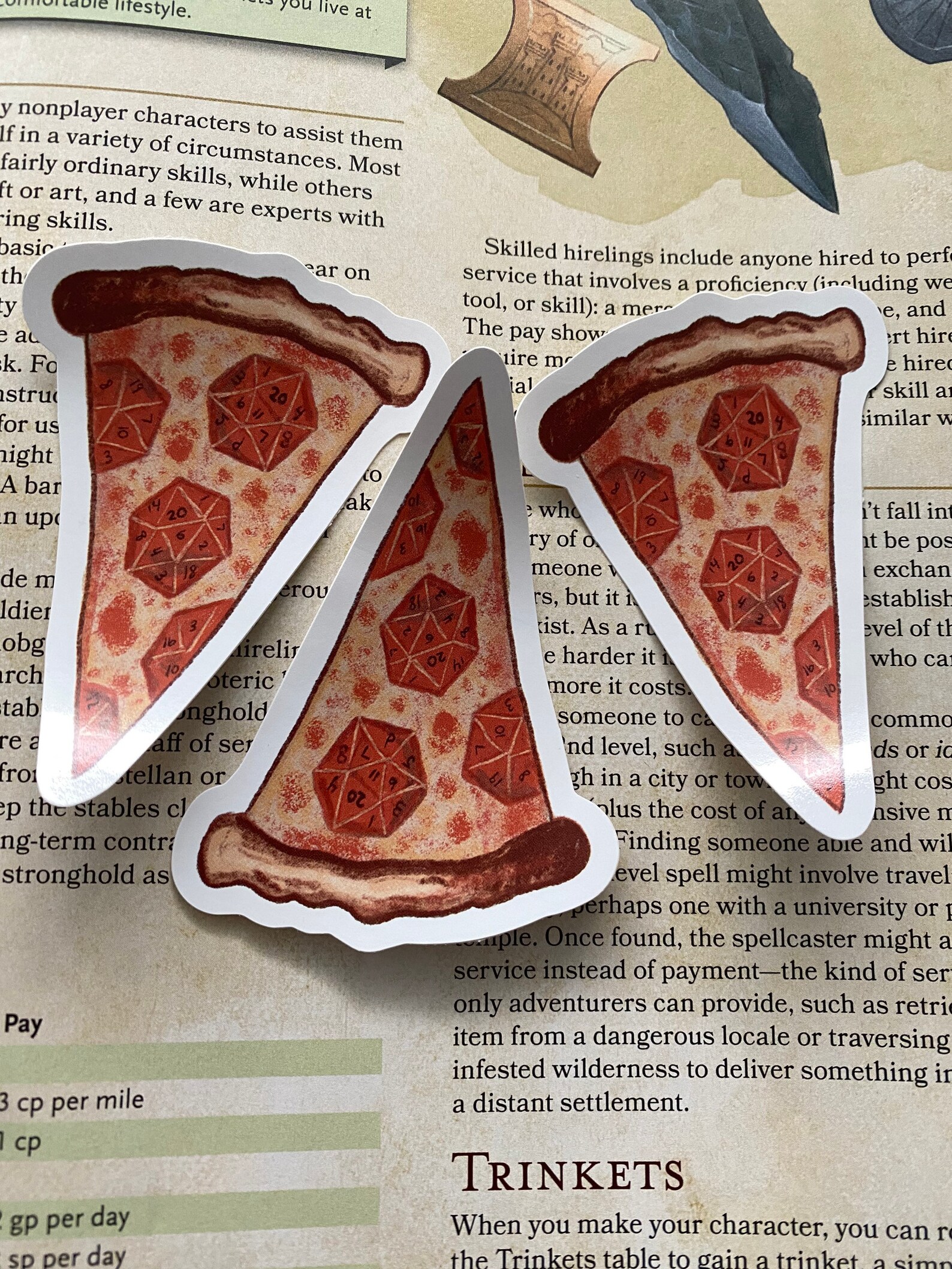 D20 DND FOOD Stickers DND Dice D20 Stickers Individual or - Etsy