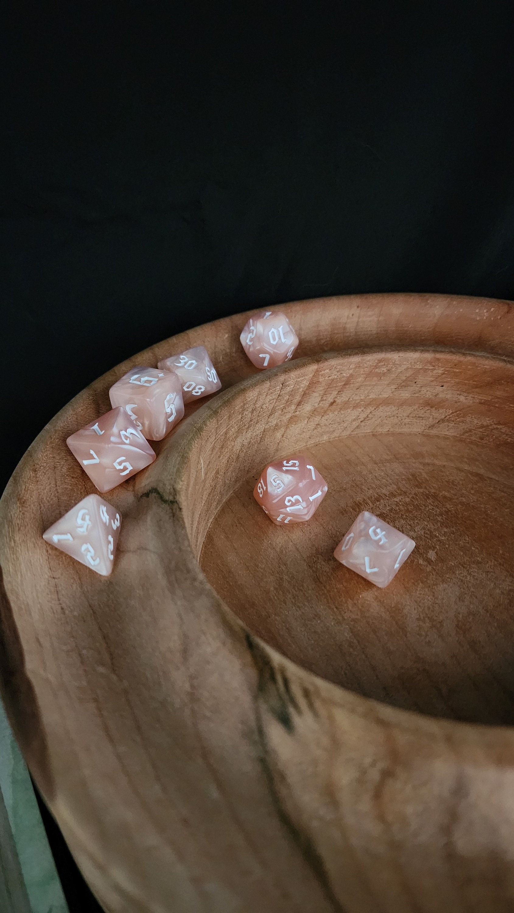 Summer Peach Dnd Dice Set for Dungeons and Dragons Ttrpg Cute - Etsy