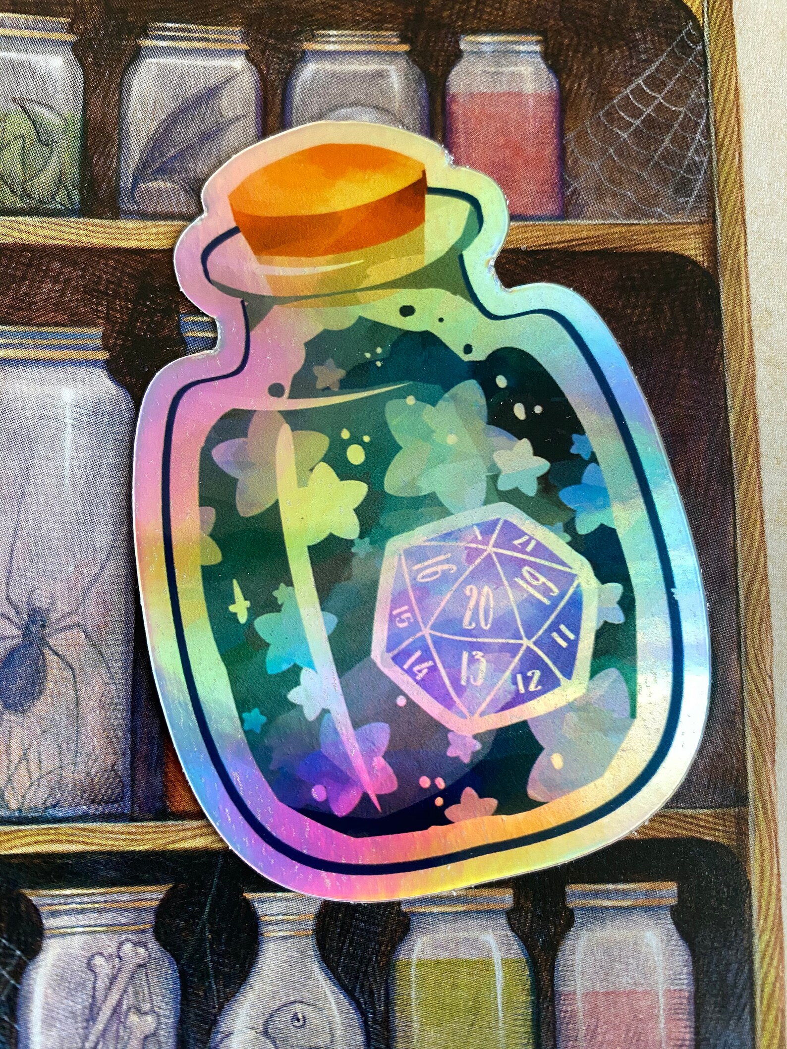 Dnd Stickers Magic Potion Vinyl Decal D20 Stickers Dice | Etsy