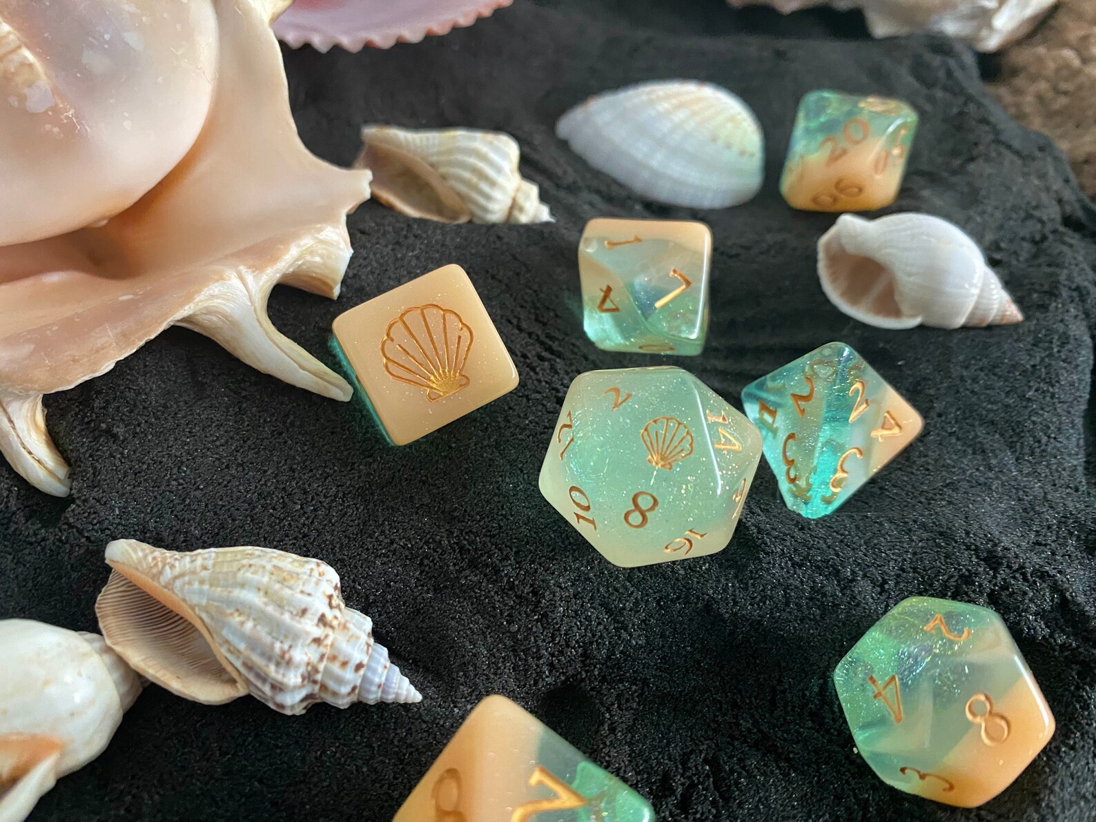 Sea N Sand Dnd Dice Set D20 Polyhedral Dice Set Dungeons - Etsy