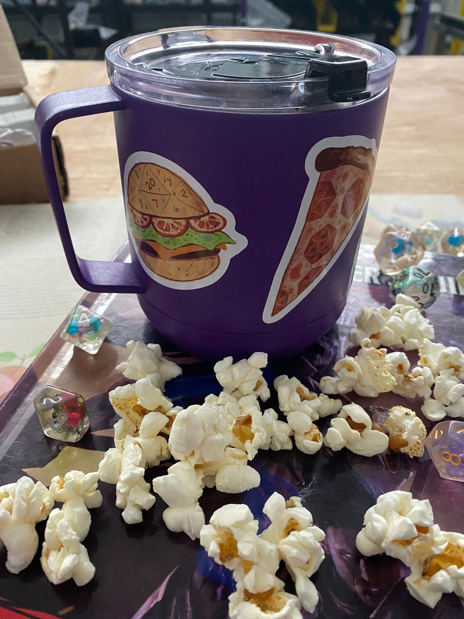 D20 DND FOOD Stickers DND Dice D20 Stickers Individual or - Etsy