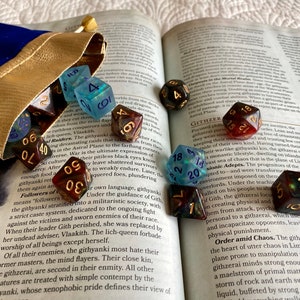 ROYAL BLUE Dnd Dice Bag/pouch for Dungeons and Dragons Ttrpg - Gift Bag ...