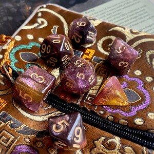 Mystic AMBER Dnd Dice Set for Dungeons and Dragons Ttrpg, Polyhedral ...