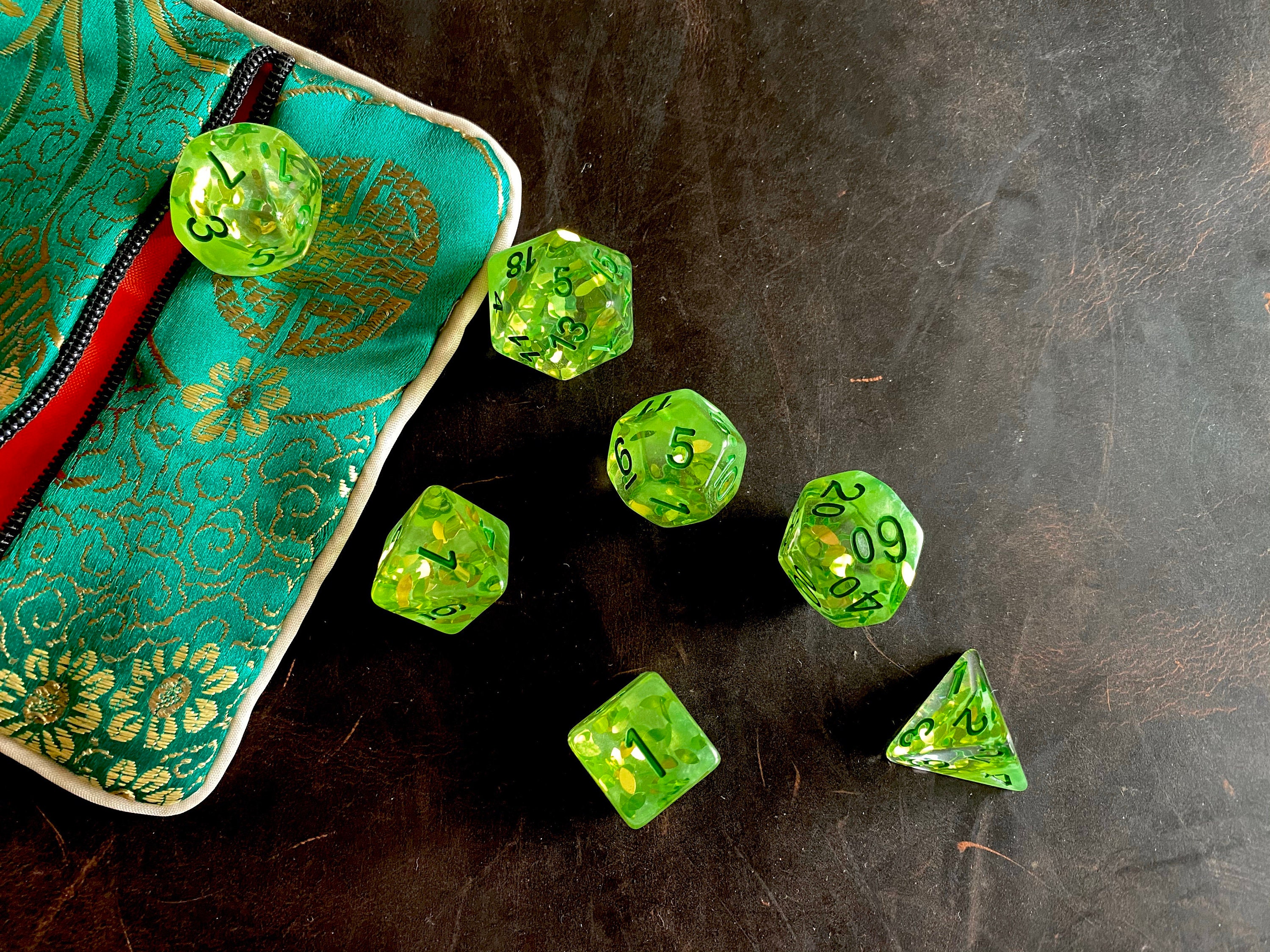 LEAVES Dnd DIce Set for DUngeons and DRagons TT RPg, Polyhedral dice ...