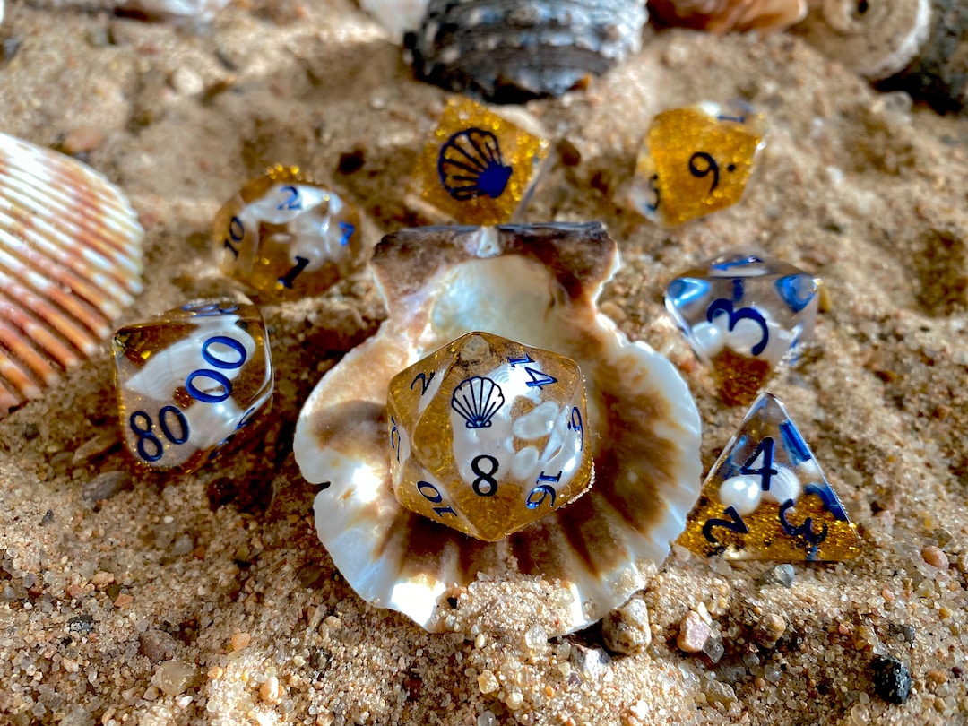Pearl Dnd Dice Set, D20 Polyhedral Dice Set 4 Dungeons and Dragons ...