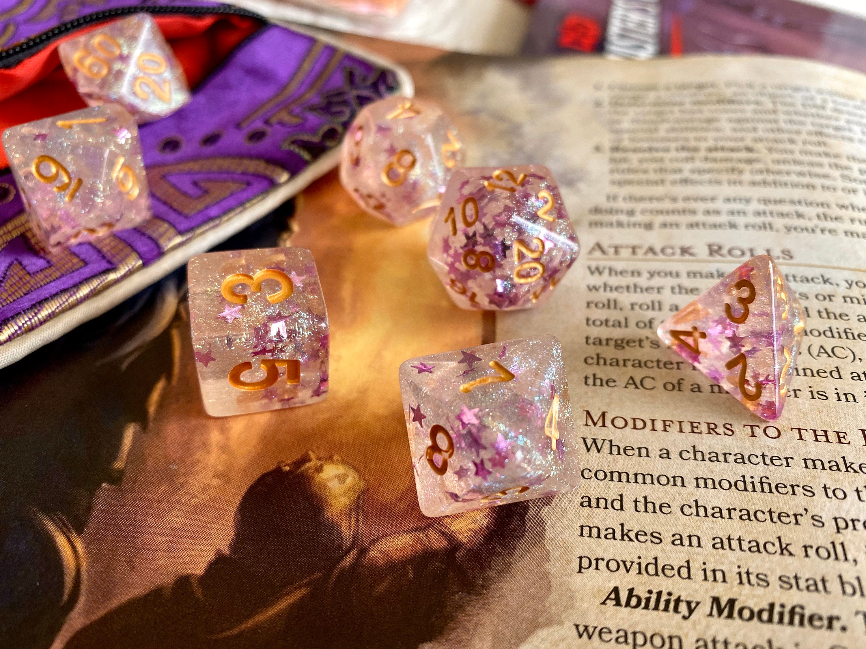 CROWN of STARS d&d dND dice set, pOlyhedral DIce SEt FOr DUngeons ANd ...