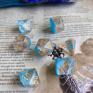 FROZEN Dnd Dice Set for Dungeons and Dragons, Polyhedral Dice Set for ...