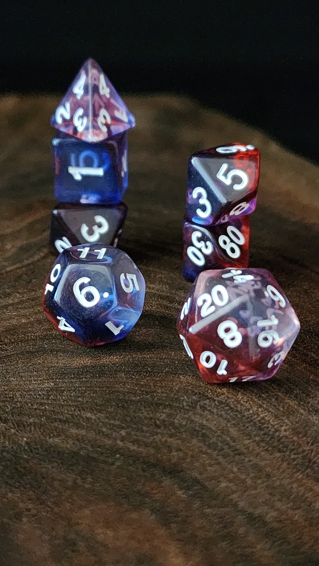 Fire Sprite Dnd Dice Set for Dungeons and Dragons Ttrpg, D20 Rpg ...