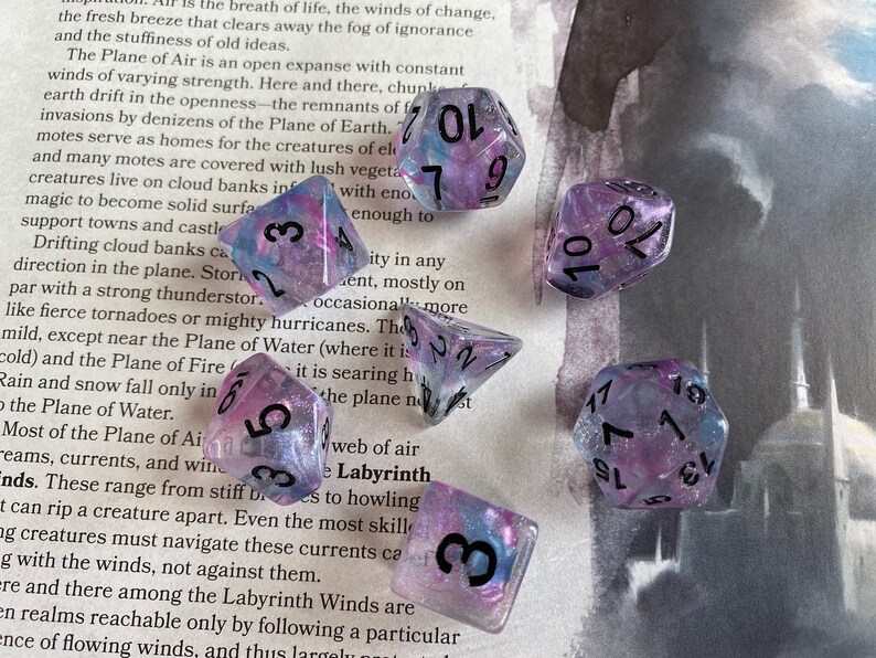 Arcane Magic dnd dice set for Dungeons and Dragons d20 | Etsy