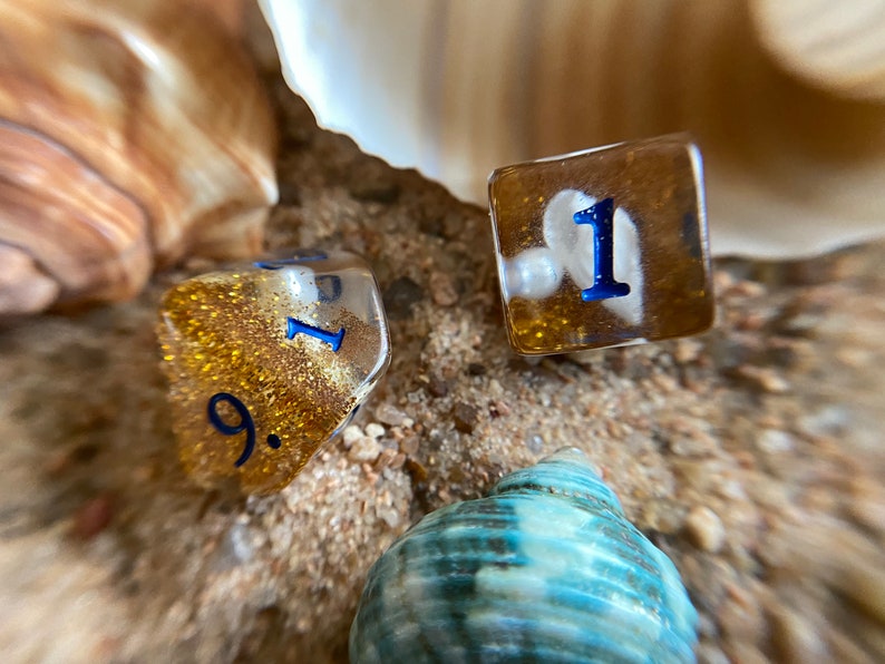 OCEAN PRINCESS Dnd Dice Set D20 Polyhedral Dice Set 4 - Etsy