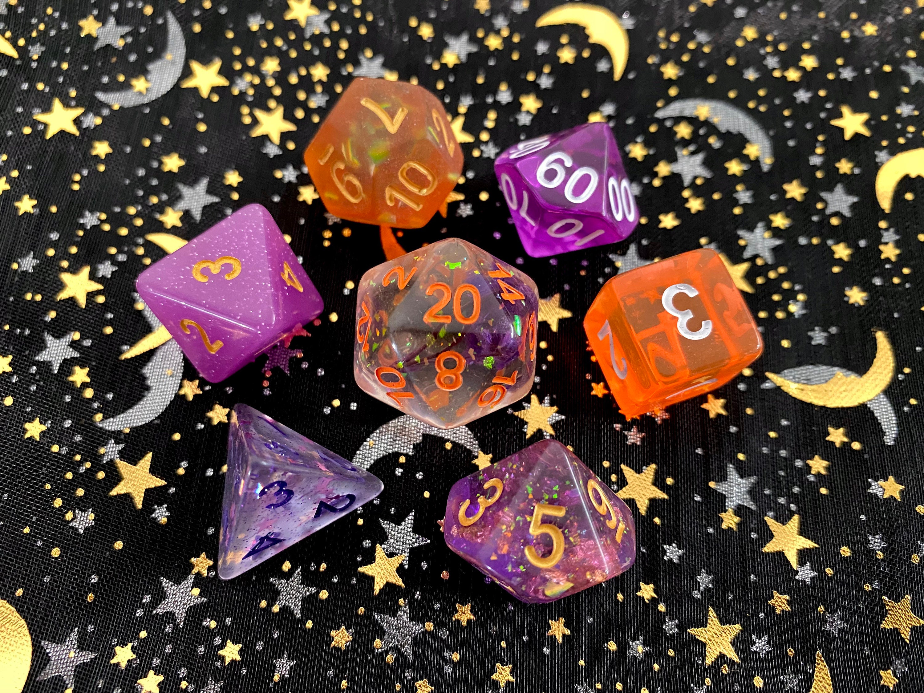 Games Poly Dice Packs of 25 MIXED FINISH NO OPAQUE Toys