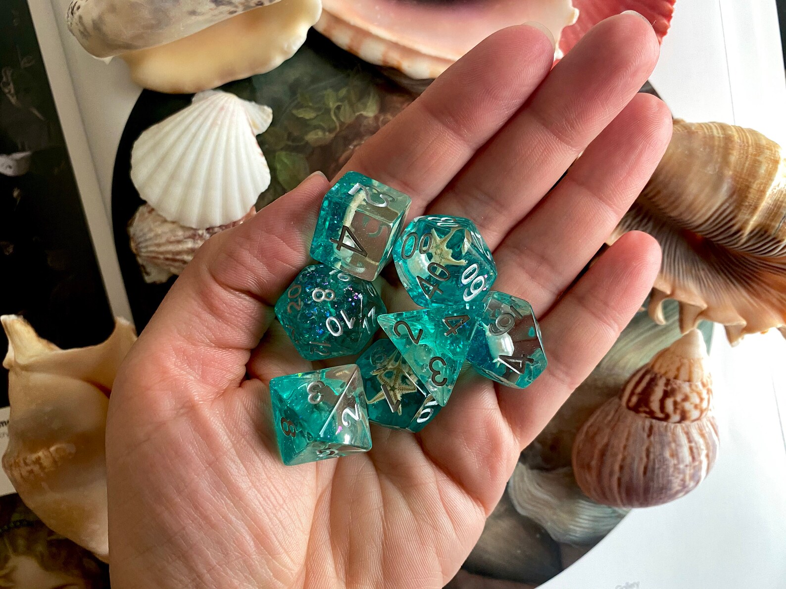 SEA STAR Dnd Dice Set for Dungeons and Dragons Ttrpg | Etsy
