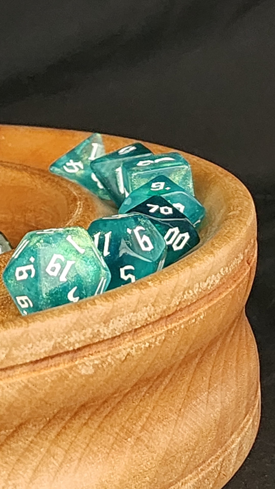 Ethereal Dnd Dice Set for Dungeons and Dragons TTRPG, Polyhedral Dice ...