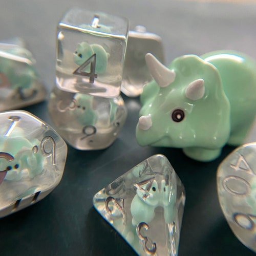 Dinosaur Confetti Dice Set - Etsy