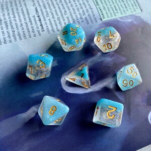 FROZEN Dnd Dice Set for Dungeons and Dragons, Polyhedral Dice Set for ...