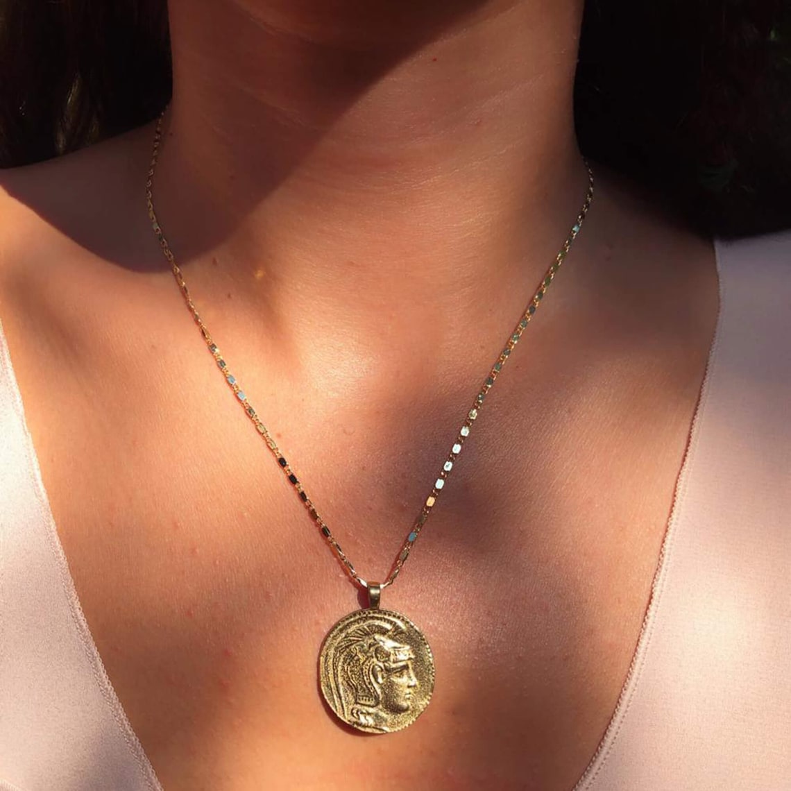 Athena Necklace Museum Quality Replica of an Ancient Coin - Etsy