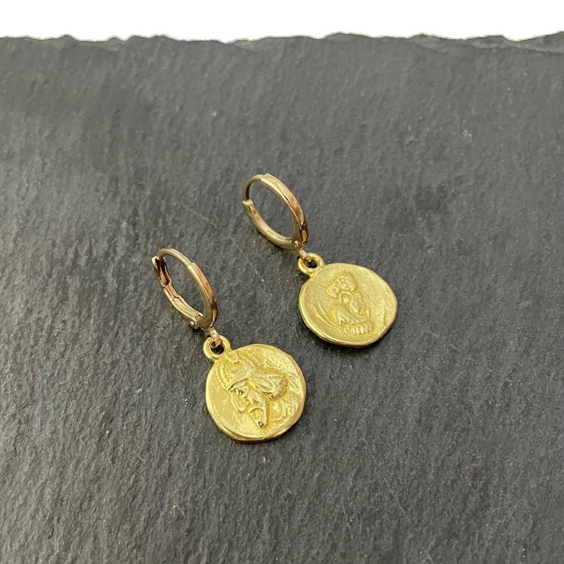 Ancient Persian Coin Earrings - Etsy