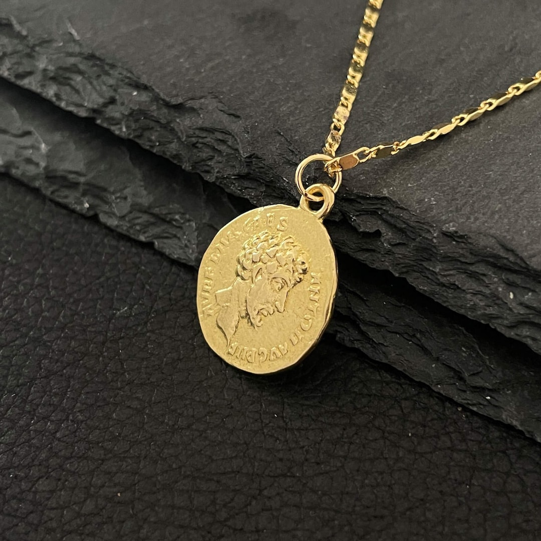 Marcus Aurelius Ancient Coin Pendant Necklace - Museum Quality Replica ...