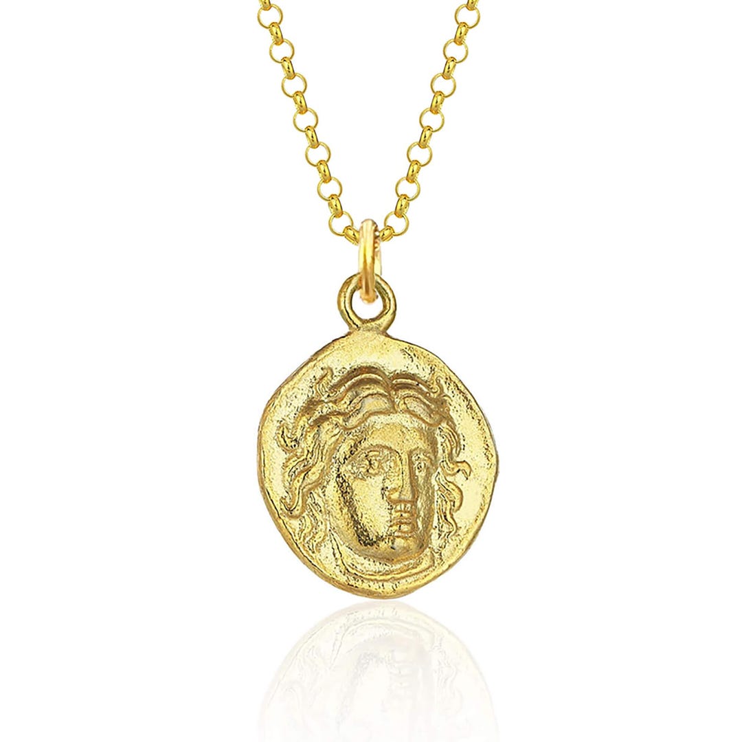 Ancient Greek Silver Coin Necklace – Helios, God of the Sun | Museum ...