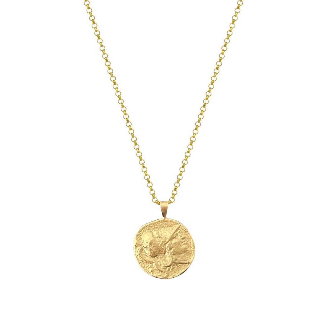 Athena and Pegasus Ancient Greek Coin Necklace | 925 Sterling Silver ...