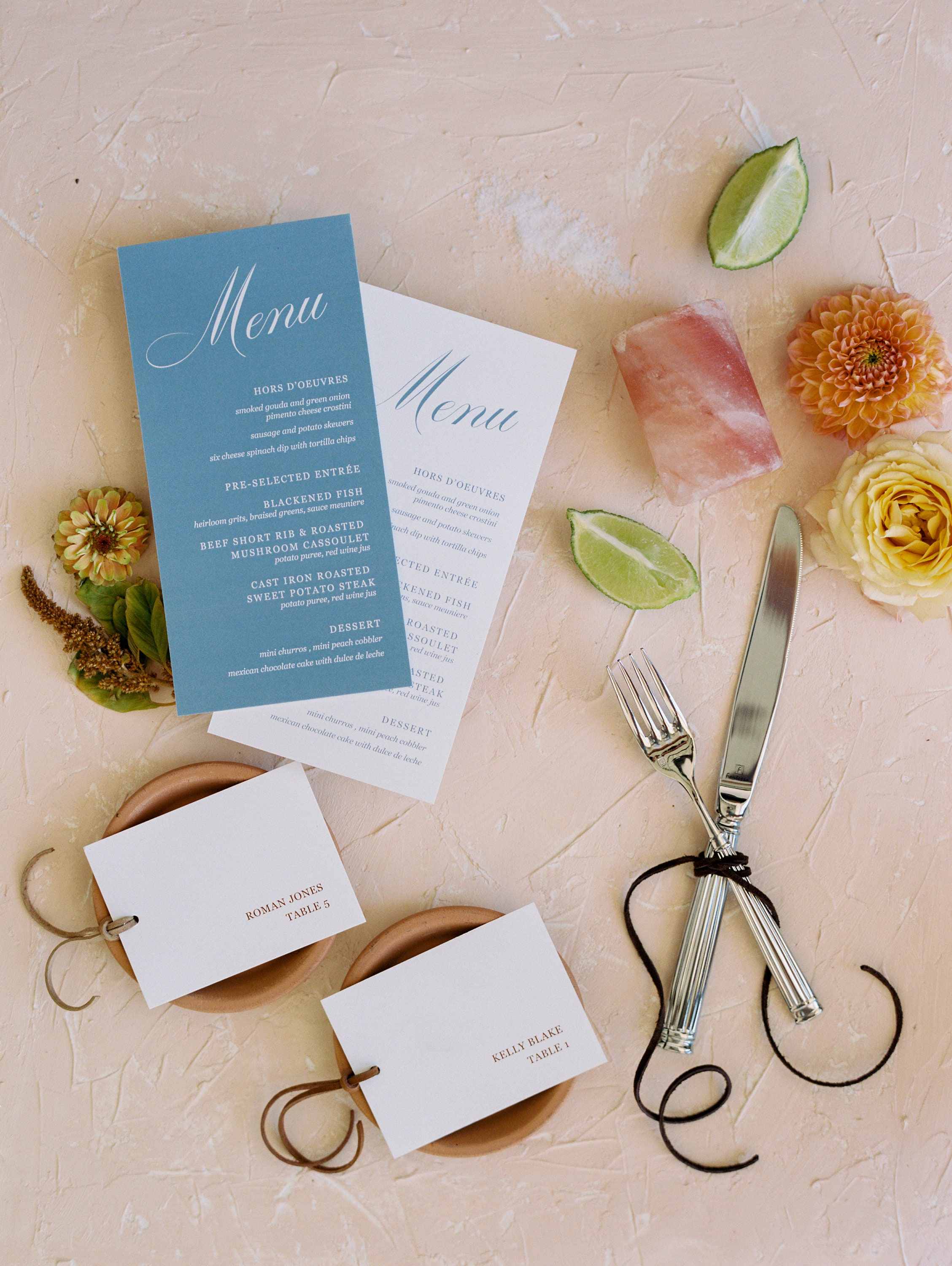 Place Cards With Leather Cord - Etsy