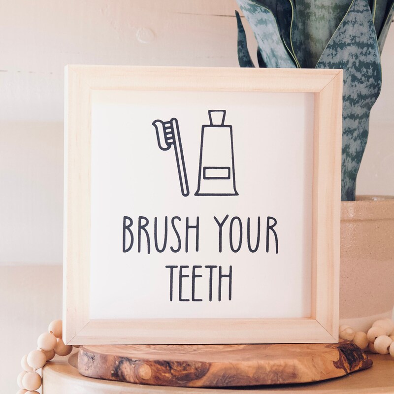 Brush Your Teeth Art - Etsy