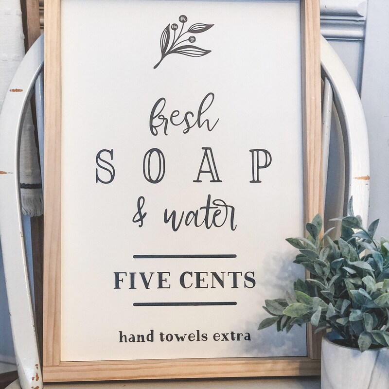 Half Bath Sign - Etsy