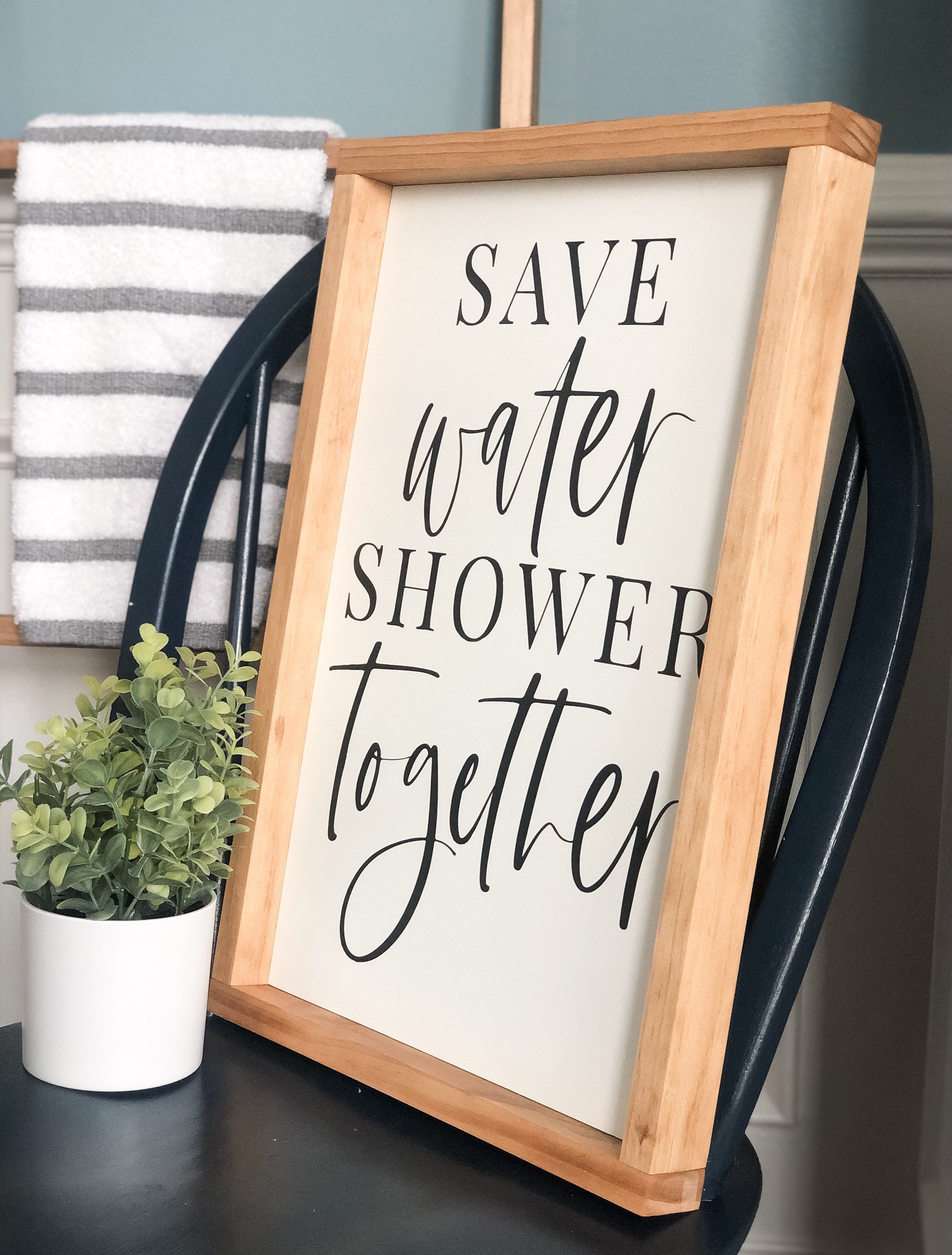 Save Water Shower Together Sign| Funny Bathroomsign| Bathroom Decor ...