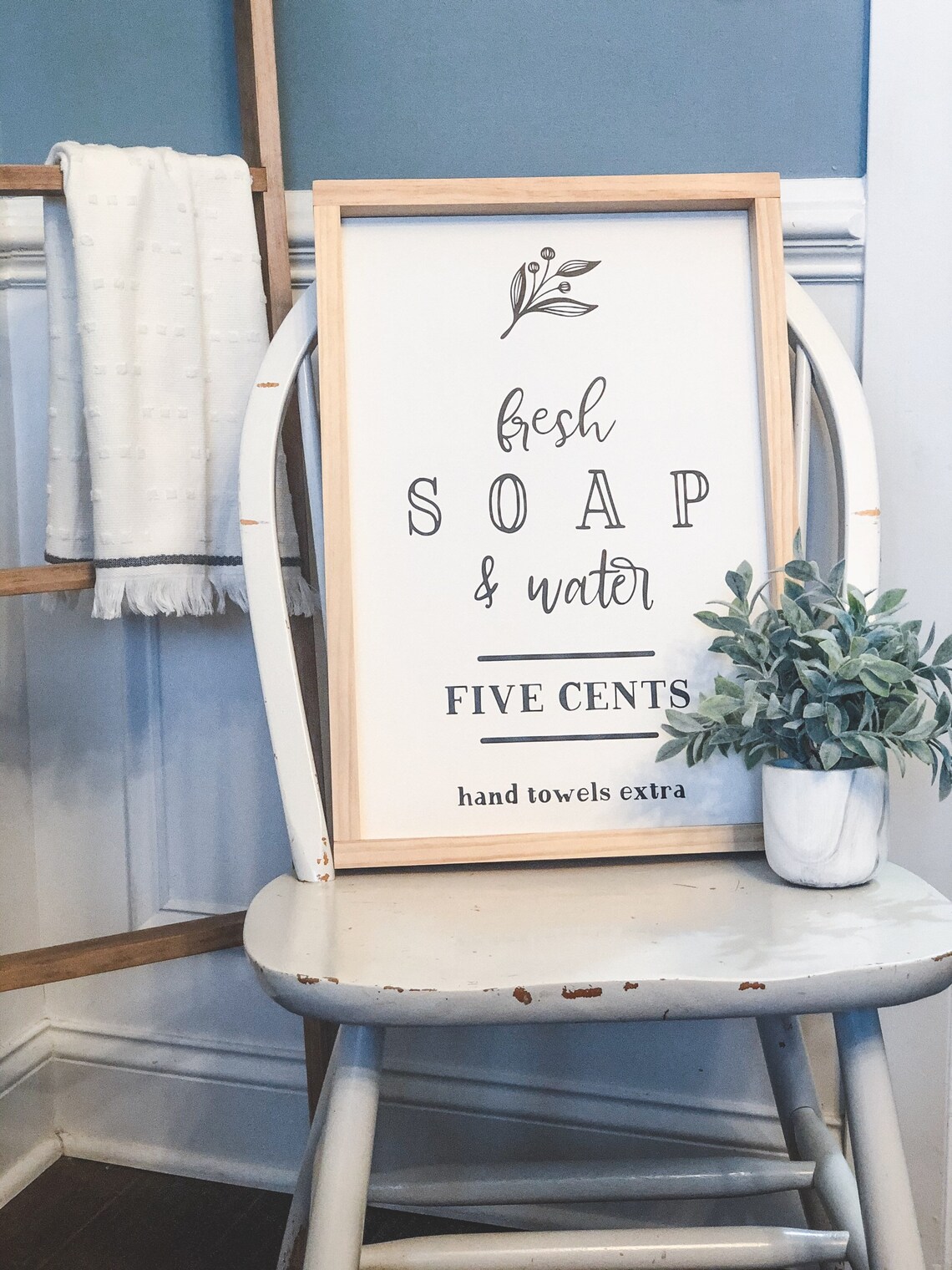 Fresh Soap and Water Sign Bathroom Decor Bath Sign Modern - Etsy