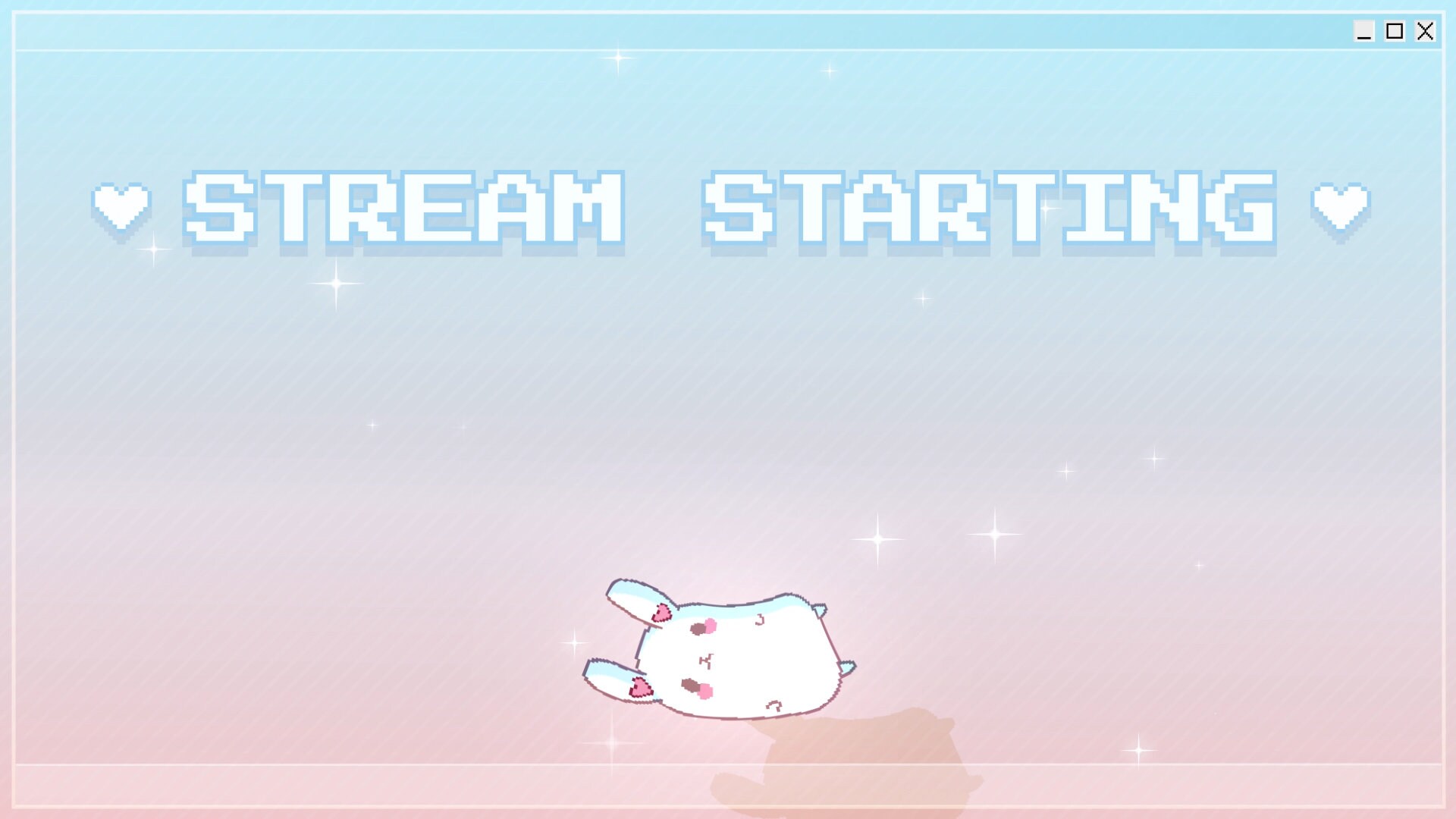 Animated Kawaii Bunny Twitch Screens Animated Twitch Stream - Etsy
