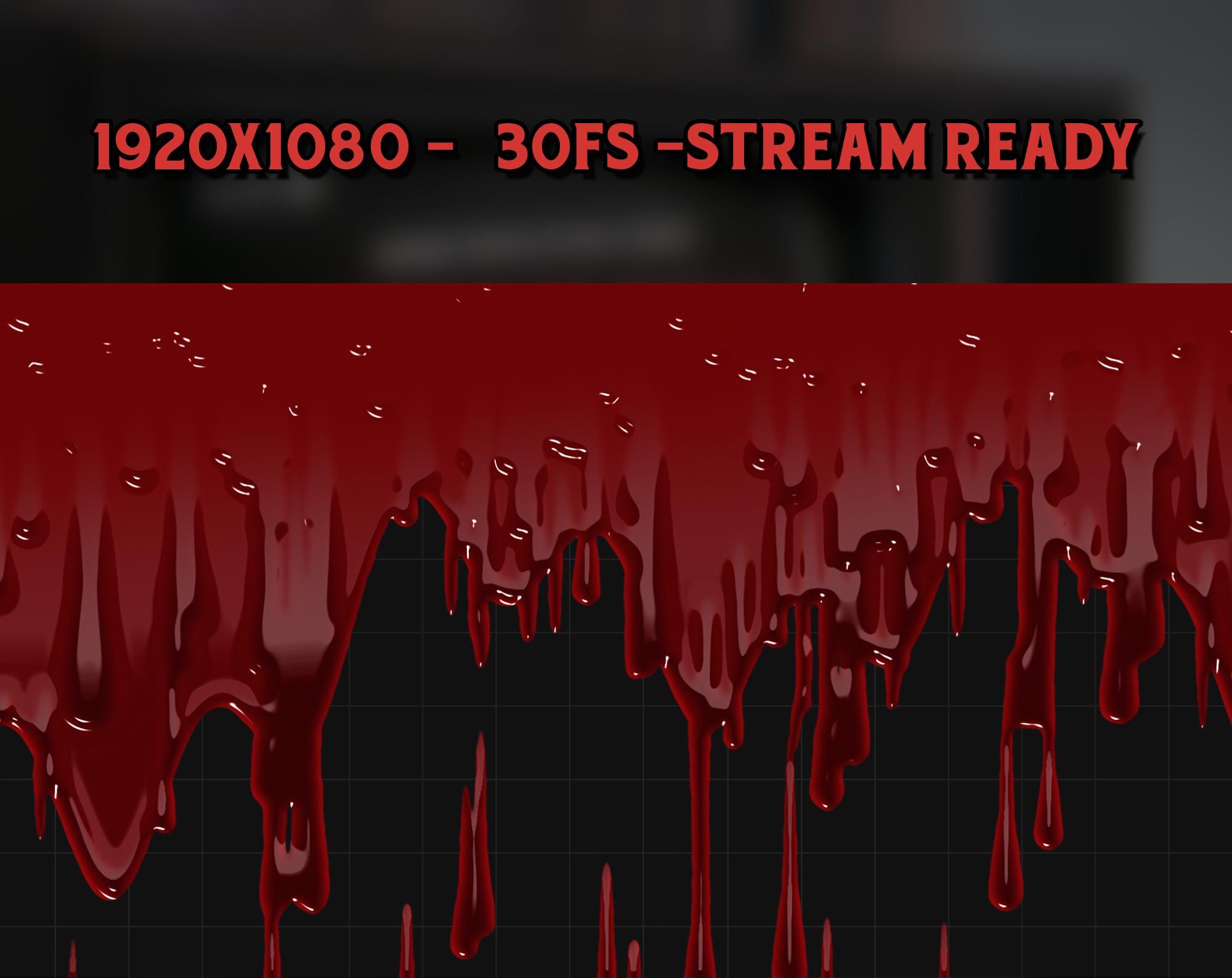 Bloody Horror Stream Transition, Blood Twitch Stinger for OBS - Etsy