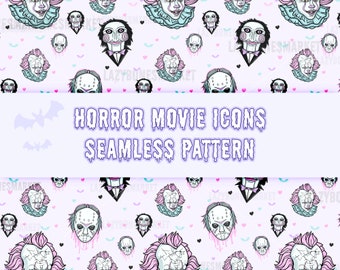 Horror Seamless Pattern | Etsy