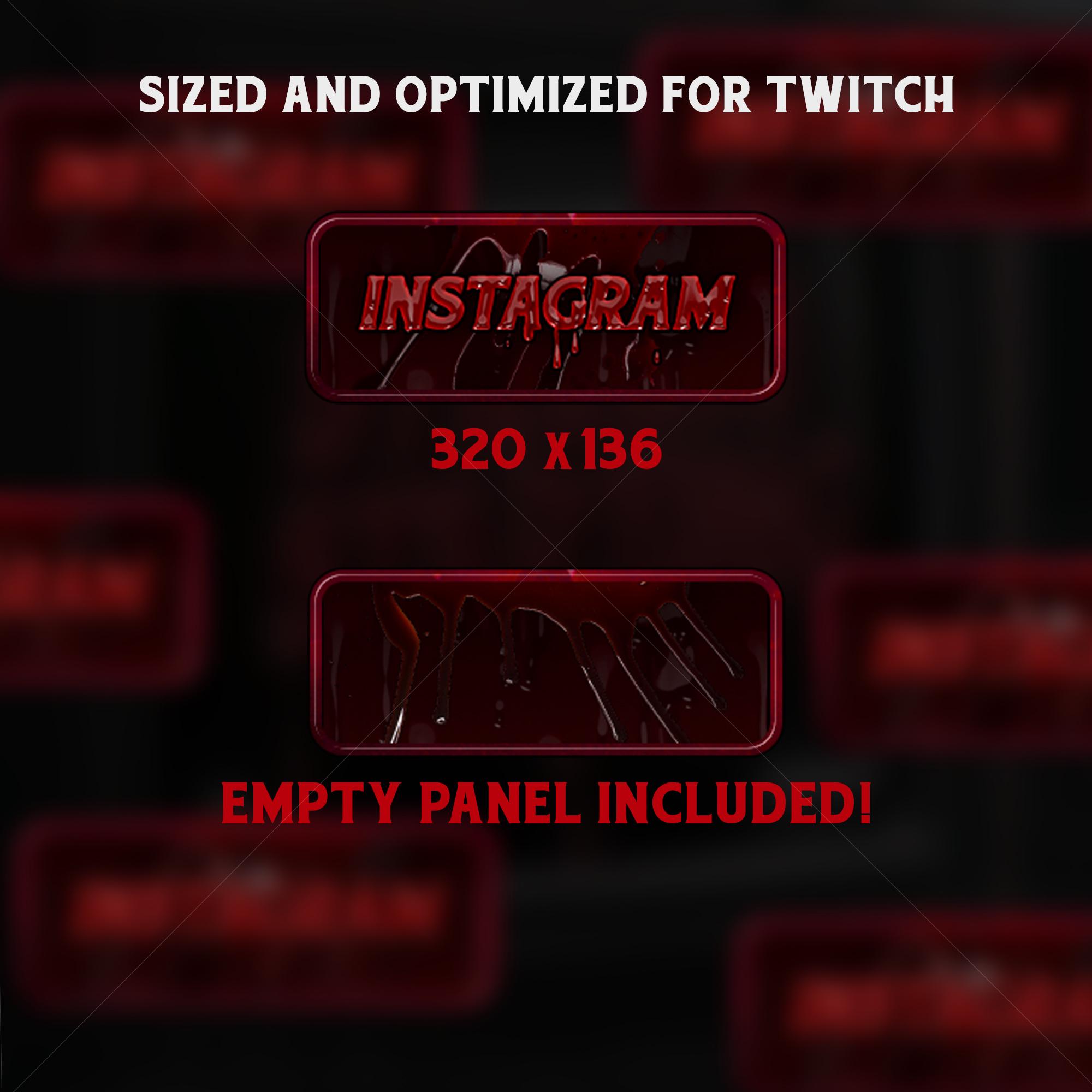 Bloody Horror Twitch Panels - Horror Stream Panels - Etsy