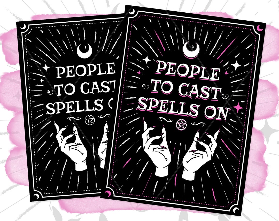 People to Cast Spells on DIGITAL DOWNLOAD | Graphic | JPG | Witch Wicca ...