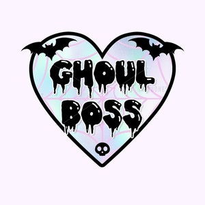 Ghoul Boss Pastel Goth Printable Pastel Halloween Digital - Etsy