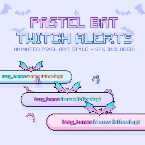 Cute Pink Animated Twitch Alerts - Etsy