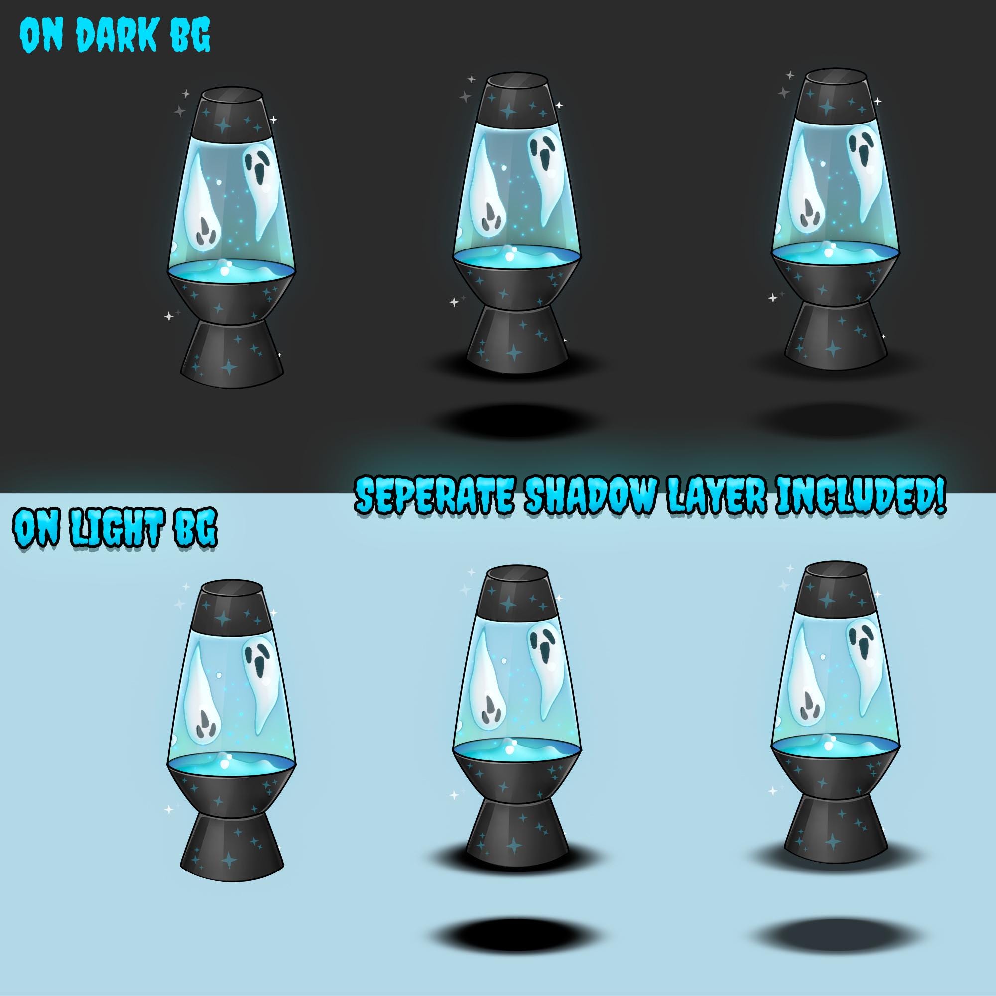 Spooky Ghost Lava Lamp, Animated Halloween Stream Decoration, Vtuber ...