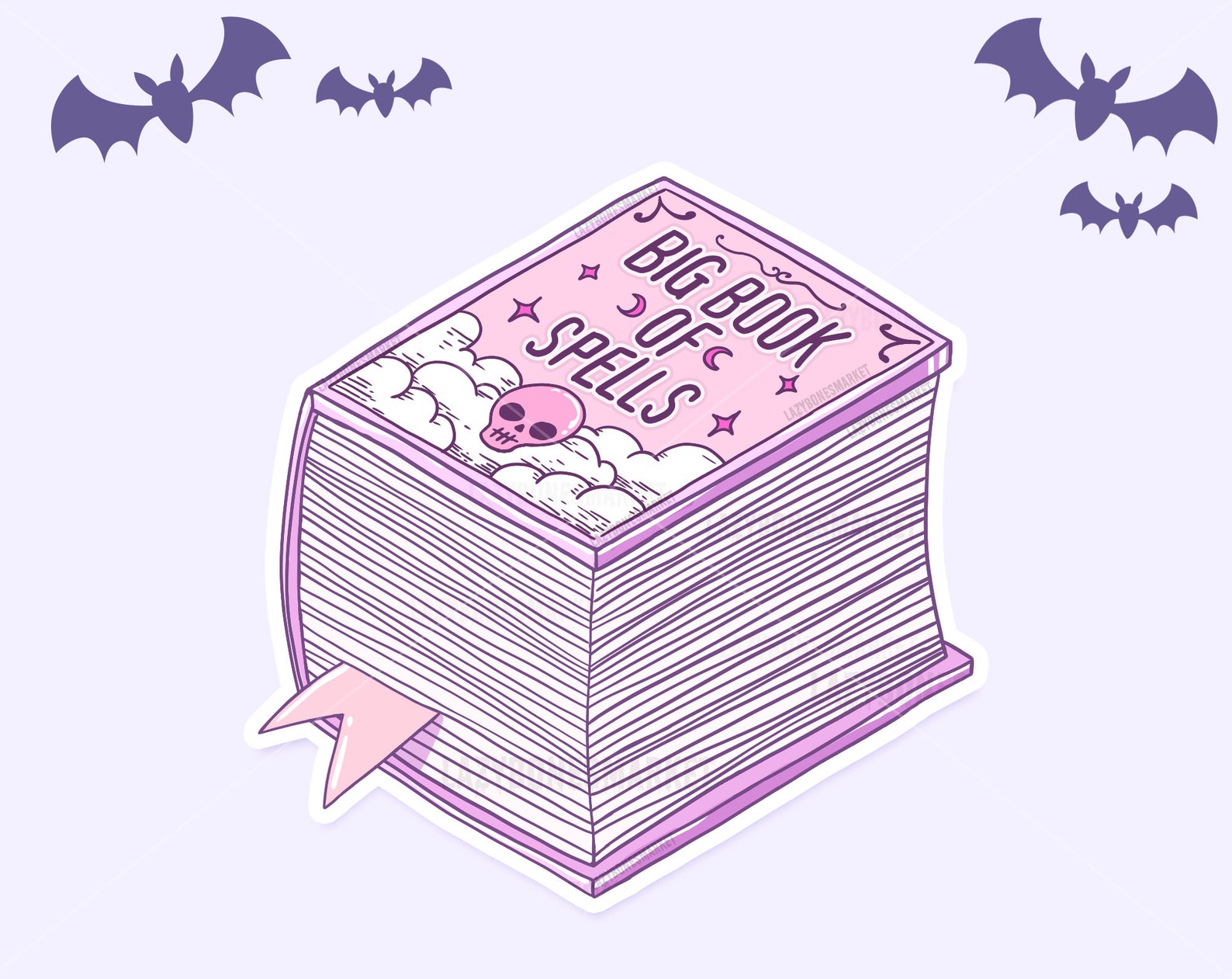 Spell Book Printable Die Cut Spell Book Digital Planner Die - Etsy