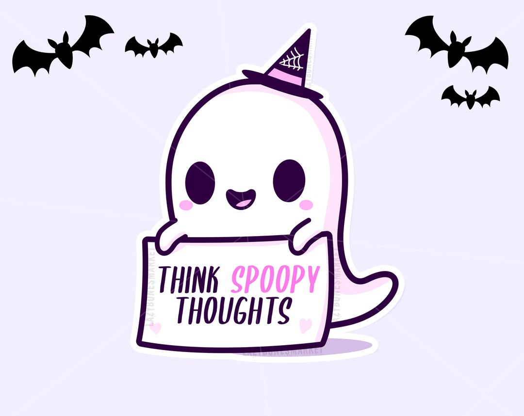 Kawaii Printable | Kawaii Digital Die Cut | Cute Ghost | Spooky Cute ...
