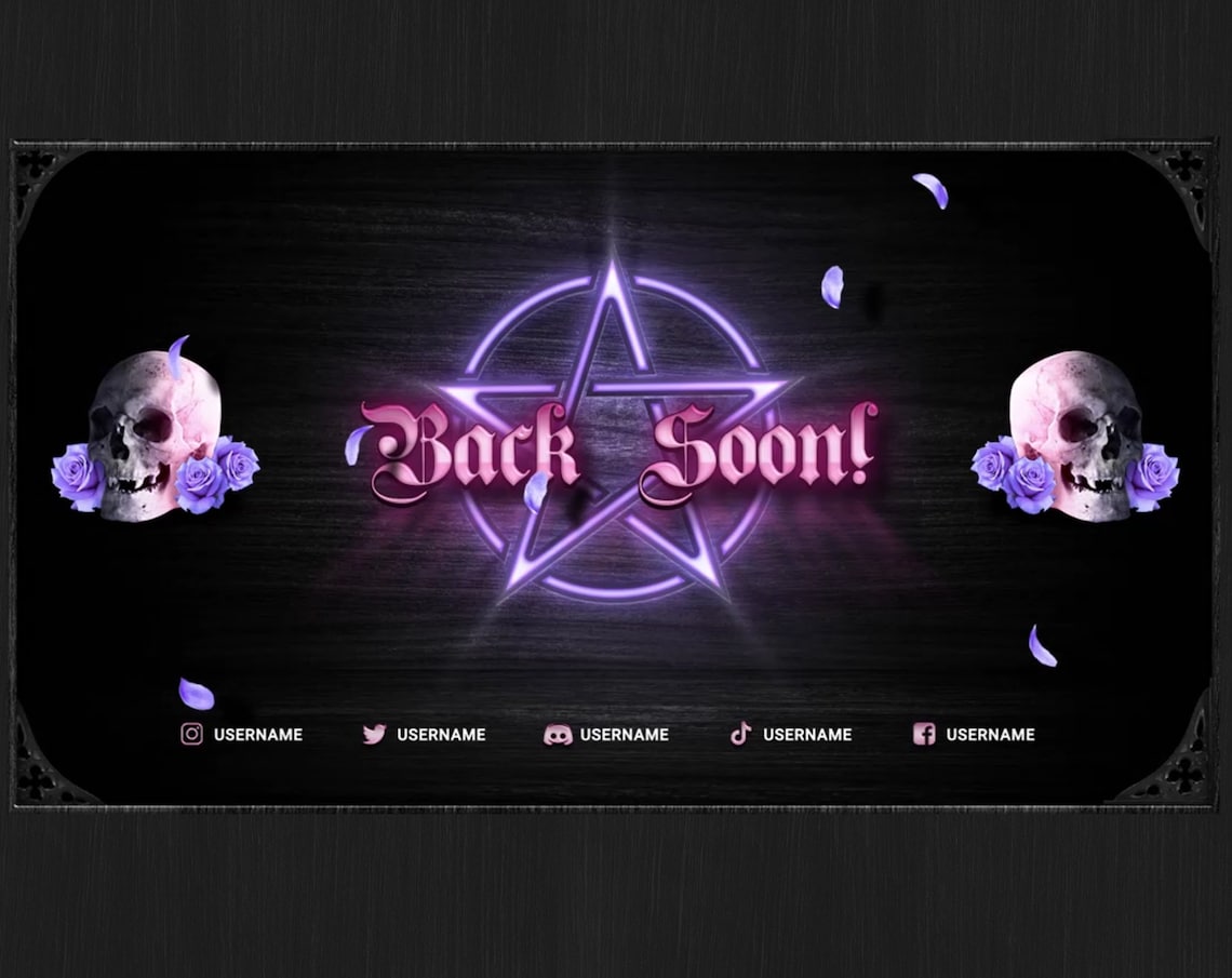 Animated Gothic Vampire Stream Loading Screens Starting Soon - Etsy UK