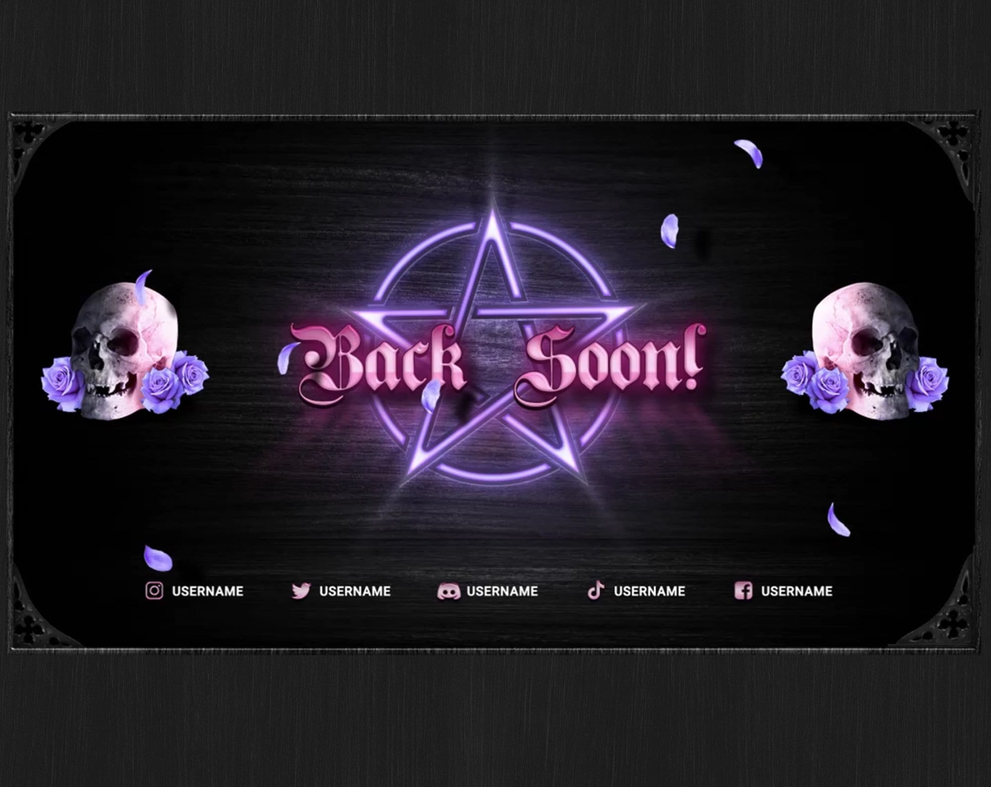 Animated Gothic Vampire Stream Loading Screens Starting Soon - Etsy UK